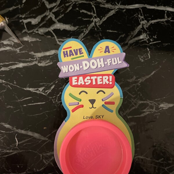 Play Dough Easter Gift, Easter Gift Printable, Easter Gift for Kids ...