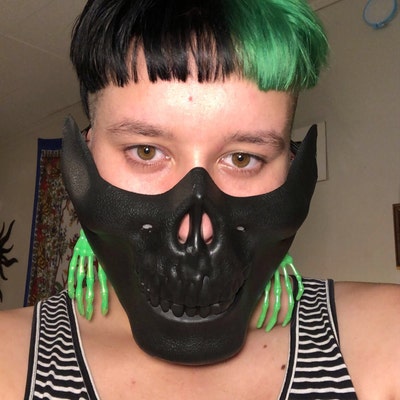 Plain Skull Masks With Elastic Strap - Etsy