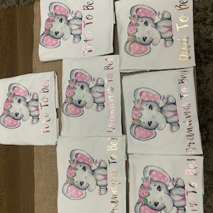 Watercolor Girl Elephant Clip Art, Floral Little Peanut,pink Roses ...