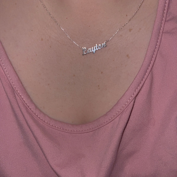 Custom Dainty Name Necklace, Minimalist Necklace, Perosonalized Name ...
