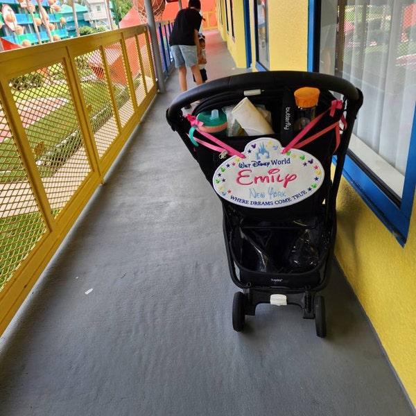 Stroller Spotter, Tag, Custom Stroller Tag, Wheelchair Tag, Scooter Tag ...