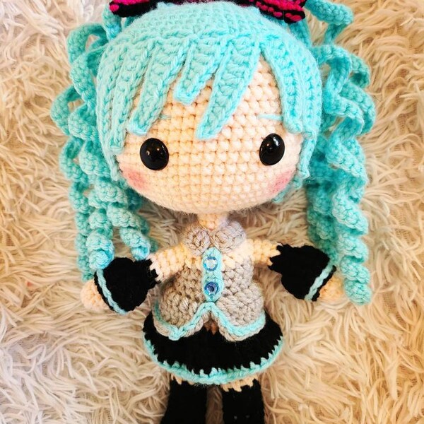 XVA Format Only! Miku Princess. Amigurumi Pattern/ Crochet Doll Pattern ...