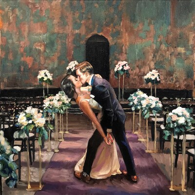 Wedding Oil Painting From Photo, Custom Portrait Painting, Custom ...