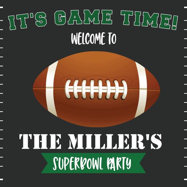 Football Party Signs - Instant Download Football Birthday Party Signs ...