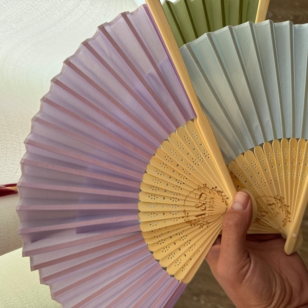 Wedding Hand Fans Personalized Folding Fans Bulk Party Favors Gifts ...