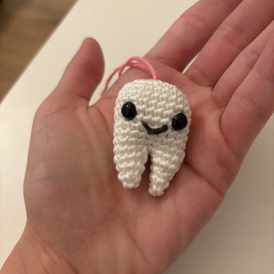 Amigurumi Molar Crochet ENGLISH PATTERN, PDF, Tooth Amigurumi Pattern ...