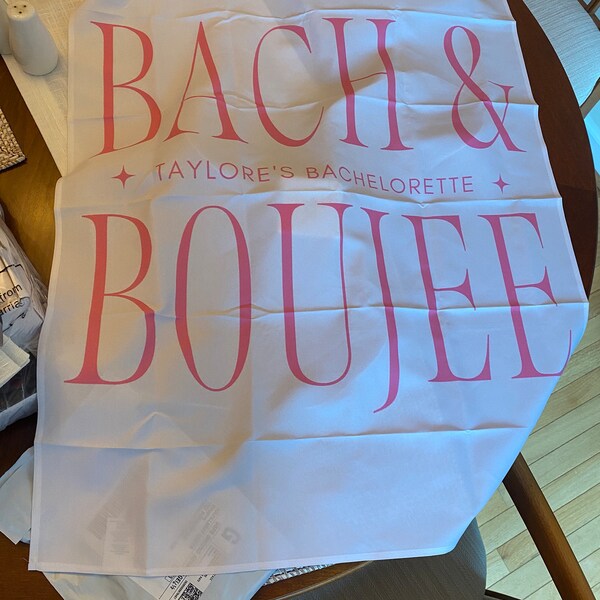 Bach and Boujee Bachelorette Banner, Bachelorette Party Wall Decor ...