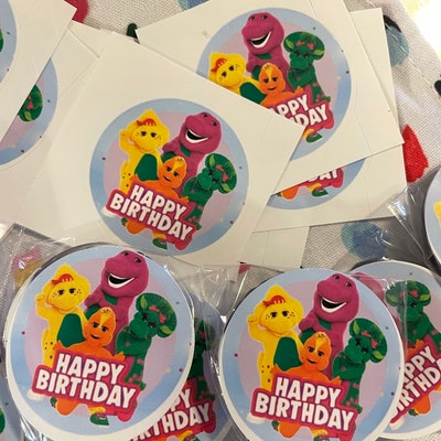 Barney and Friends Printable Stickers - Etsy