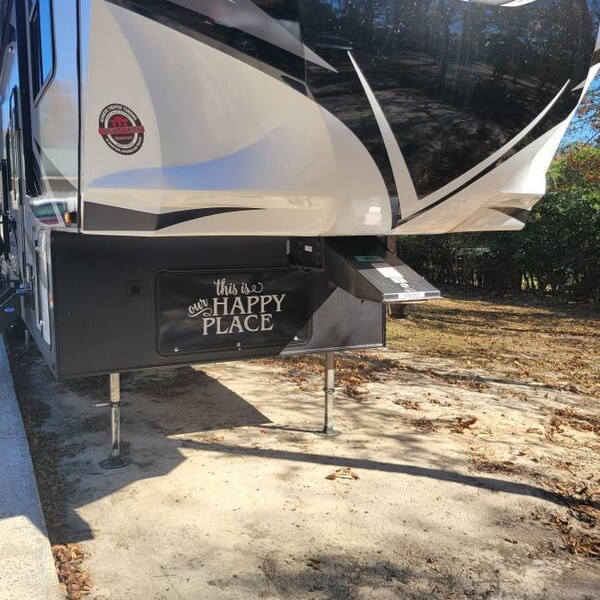 This is Our Happy Place Vinyl Decal – Camper RV Trailer Sticker ...