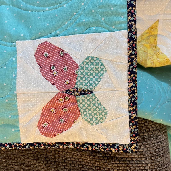 Butterfly Pattern, Easy Butterfly Quilt Block Pattern, PDF Instant ...