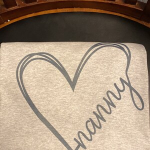 Nanny Heart Instant Digital Download Svg, Png, Dxf, and Eps Files ...