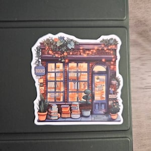 Bookshop Sticker, Bookshelf Sticker, Book Sticker, Bookstore Sticker ...