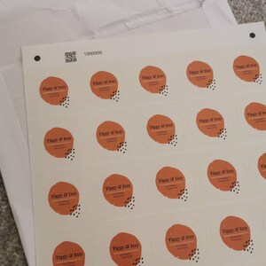 37mm Made With Love for You Circle Kraft Stickers Round Thank - Etsy