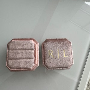 9 Colors Velvet Ring Box, Engagement Ring Box Double and Single Slot - Etsy