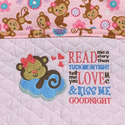 Cute Monkey Machine Embroidery Design, Mini Monkey Embroidery Design ...