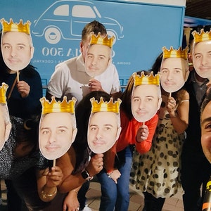 5 PCS Personalised Photo Face Mask, Party Mask, Bachelorette and ...