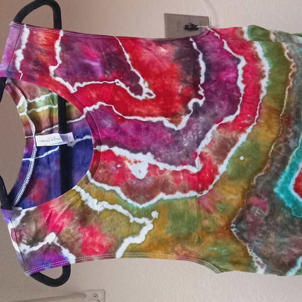 Colorful Geodes Tie Dye T Shirt - Handmade & Customizable - Unique Vibrant Tee Shirt - Etsy