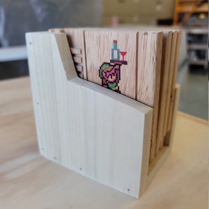 Retro 8 Bit COLOR Mini Wood Coasters With FREE SHIPPING Select up to 8 ...