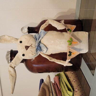 New Primitive Standing Easter Bunny Rabbit Doll Digital PATTERN Liberty ...