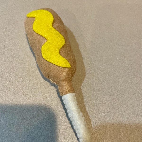 Corn Dog Cat Toy - Etsy
