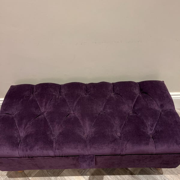 Purple Ottoman Footstool| Coffee Table| Living Room & Bedroom Kids Toys ...