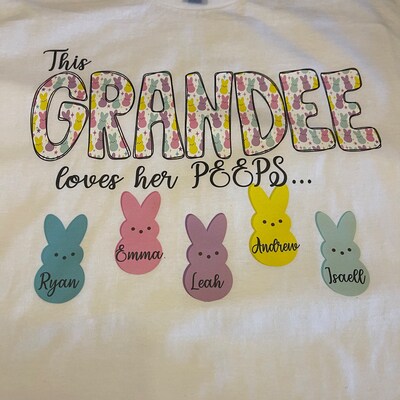 Original Designer Peeps Alpha Font Easter Letters PNG Sublimation ...