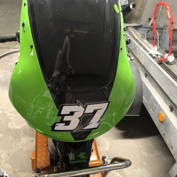 Personal Custom Race Numbers Stickers Decals Graphics Racing Motorcycle ...