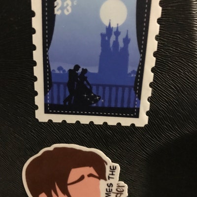 Cinderella Prince Charming Postage Stamp Sticker/ Vintage Retro Disney ...