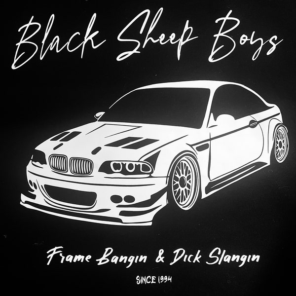 BMW E46 M3 Svg Cut Svg Dxf File Wall Sticker Pdf Silhouette Template ...