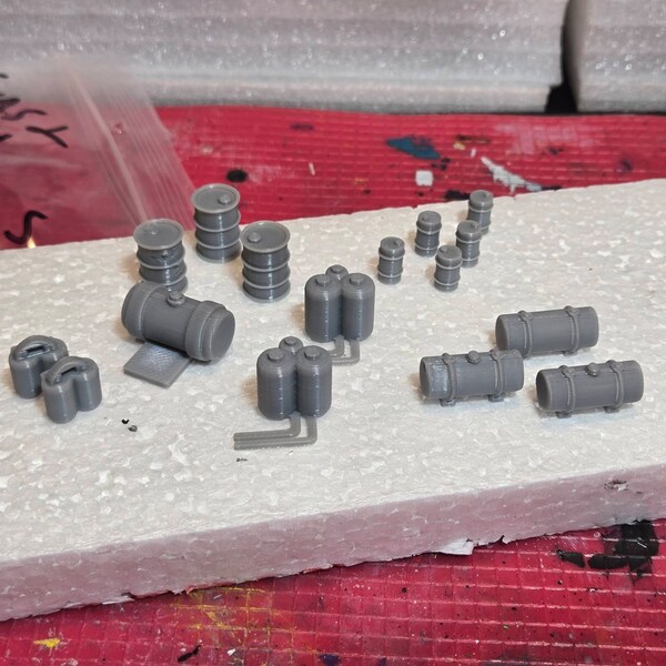 Tiny Weapons Pack Ver 2 Gray 3d Printed Over 40 Items. 19 to 22 Mm Long ...