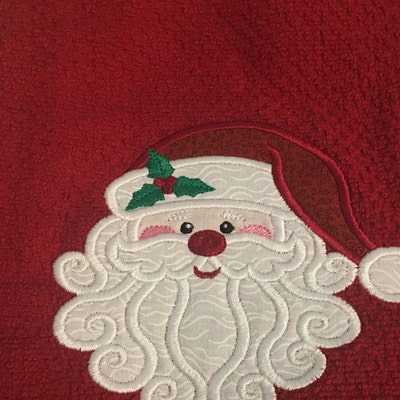 Santa Claus Applique Design Christmas Applique Embroidery Designs for ...