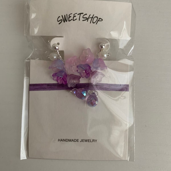 No Piercing Rainbow Earrings, Flower Ear Cuffs, Gold Ear Cuffs, Flower ...