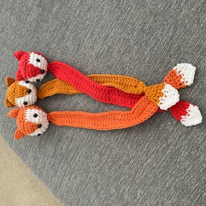 CROCHET PATTERN Simple Fox Bookmark Crochet Amigurumi Bookmark ...