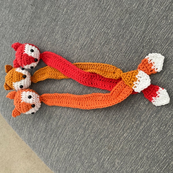 CROCHET PATTERN Simple Fox Bookmark Crochet Amigurumi Bookmark ...