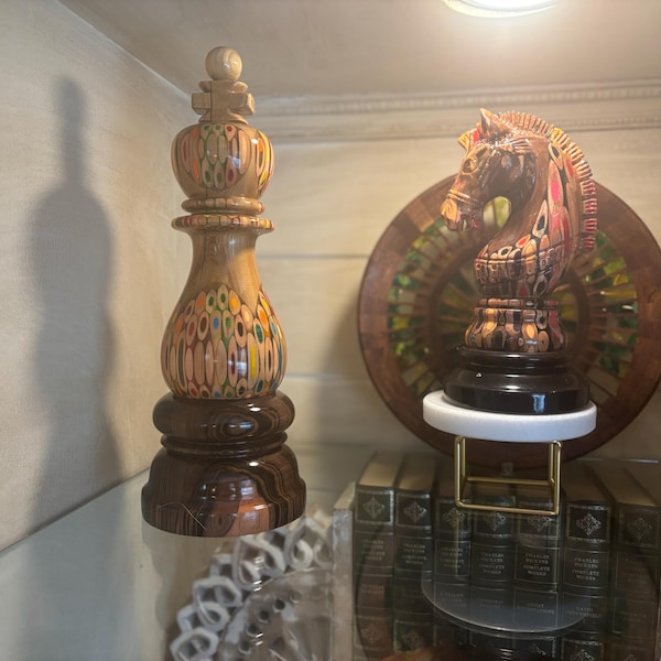 Giant Deluxe Chess Piece - the Knight Blended of Wood, Resin and ...