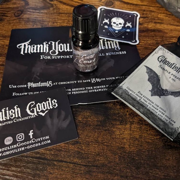 CURSED CARNIVAL PERFUME Goth Perfume Oil Alternative Perfume Oil Gothic ...