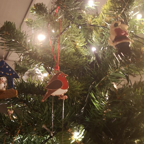 Robin Christmas Decoration, Robin Hanging Decoration, Robin Christmas ...