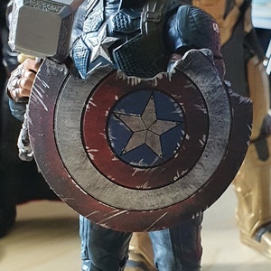 Endgame Broken Shield for 1:12 Marvel Legends - Etsy