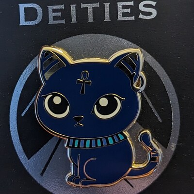 Bastet // Egyptian God Hard Enamel Pin // Dorable Deities // 35mm Tall ...