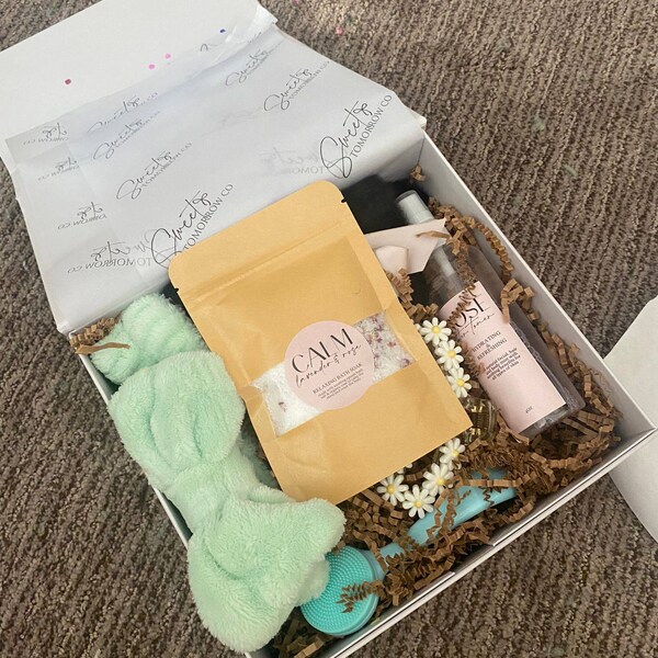 Self Care Gift Box for Her Self Care Basket Birthday Friend Gift Box ...