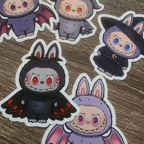 Labubu Spooky Vinyl Weatherproof Sticker // Baphomet // Witch ...