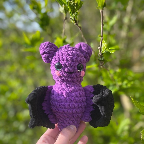 Crochet Amigurumi Small Bat Pattern Crochetgrove, Crochet Bat, Small ...
