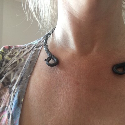 Forged Iron Neck Torc, Forged Torc, Viking Torc, Medieval Nordic Torc ...