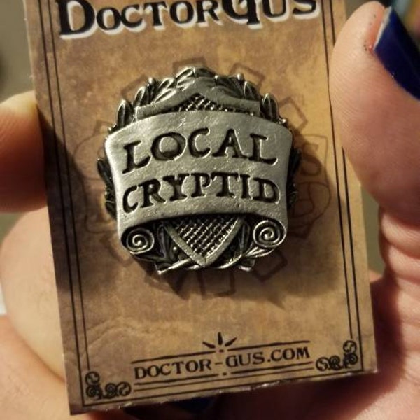 Local Cryptid Badge - RPG Character Class Pin - Handcrafted Pewter ...