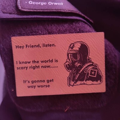 Doomer Wojack Meme Morale Patch, Perfect for Tactical Hat, Range Bag, Hook and Loop Backing ...