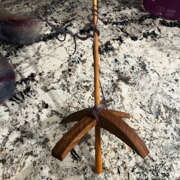 Turkish Drop Spindle Quarter-sawn White Oak With Maple Shaft - Etsy