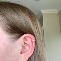 Moon Phases Septum Ring, Septum Piercing, Rose Gold Septum Ring 14g, Dainty Septum Jewelry, Tiny ...