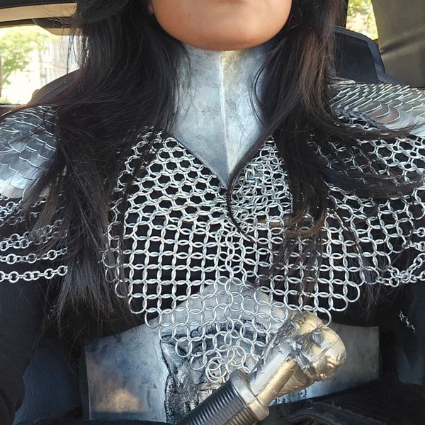 Knitted Dragon Scale Shoulders, Scalemail Epaulets, Cosplay Shoulders ...