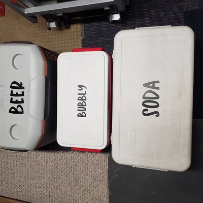 Custom Decal Name Tag for Your Cooler or TUMBLER Make Your Own ...