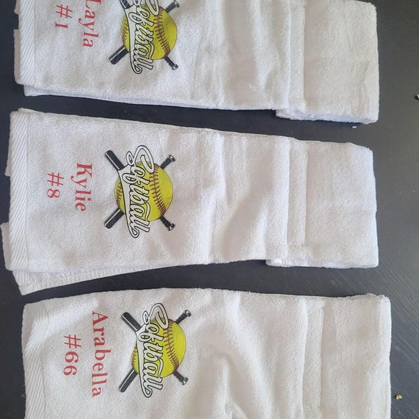 Custom Sports Towel Personalized for Athlete Towel for QB Football ...